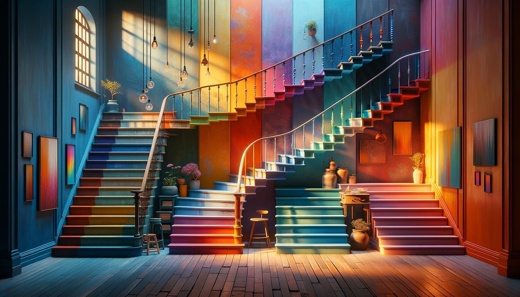 Trap ideeën kleur: Levendige en Inspirerende Opties - Trap ideeën